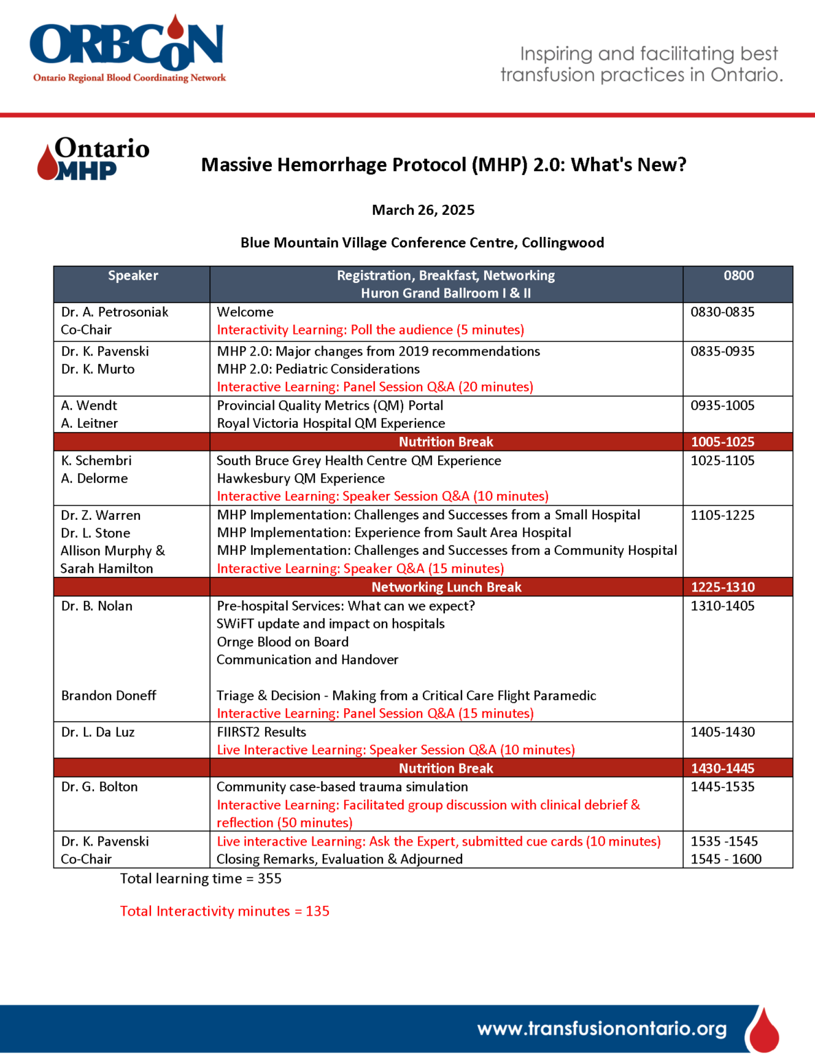 MHP 2.0 Symposium – ORBCoN